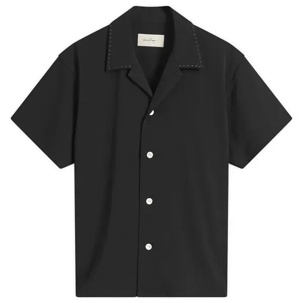 SECOND / LAYER Short Sleeve Avenue Shirt - Black