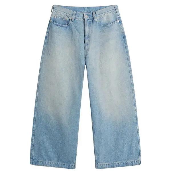 BEAMS Balloon Wide Denim Jeans - Indigo