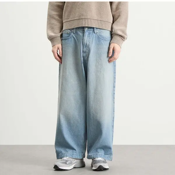 BEAMS Balloon Wide Denim Jeans