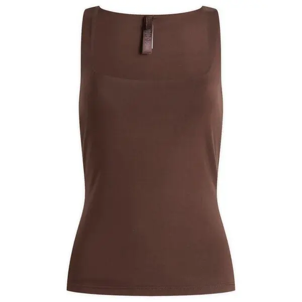 SKIMS Smooth Layers Square Neck Tank Top - Espresso