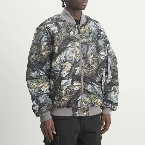 A BATHING APE Tree Edge Camo Bomber Jacket