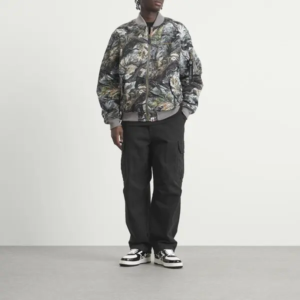 A BATHING APE Tree Edge Camo Bomber Jacket