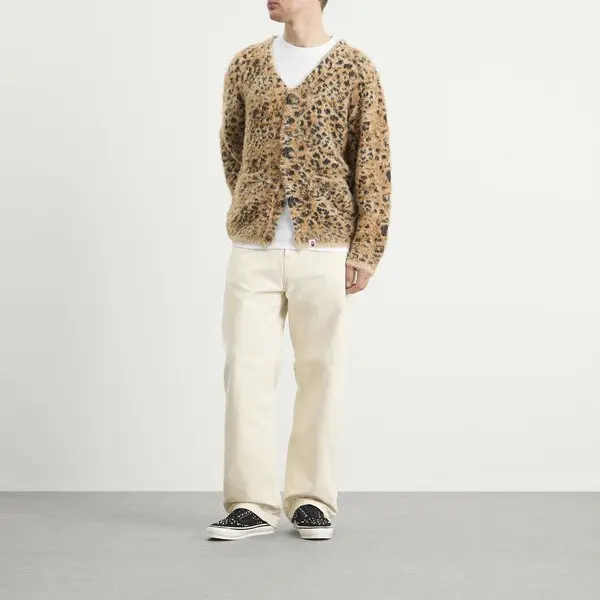 A BATHING APE Wild Leopard Cardigan