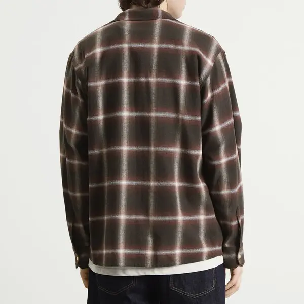 SECOND / LAYER Logan Ombre Long Sleeve Check Shirt
