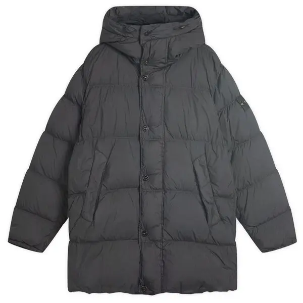 Stone Island Crinkle Reps Nylon Down Parka - Black