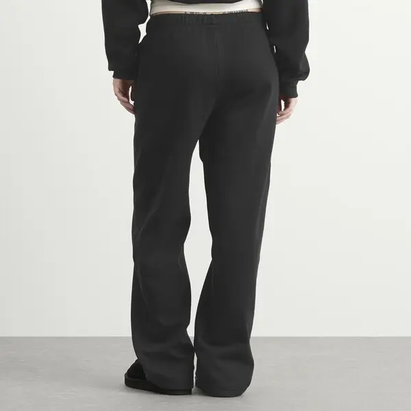 SKIMS Cotton Fleece Classic Straight Leg Pant - Onyx