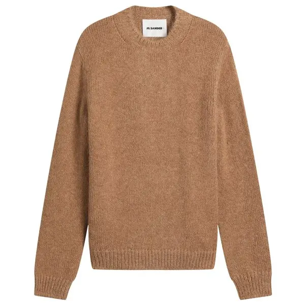 JIL SANDER Alpaca Crew Knit - Medium Beige