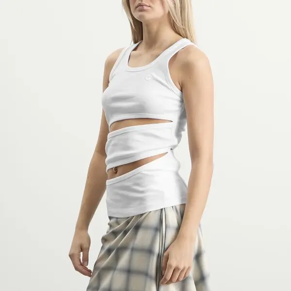 Coperni Spiral Tank Top - White