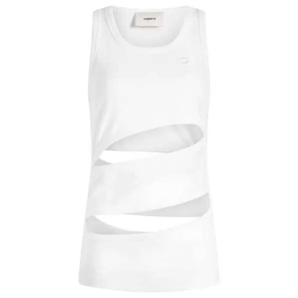 Coperni Spiral Tank Top - Optic White