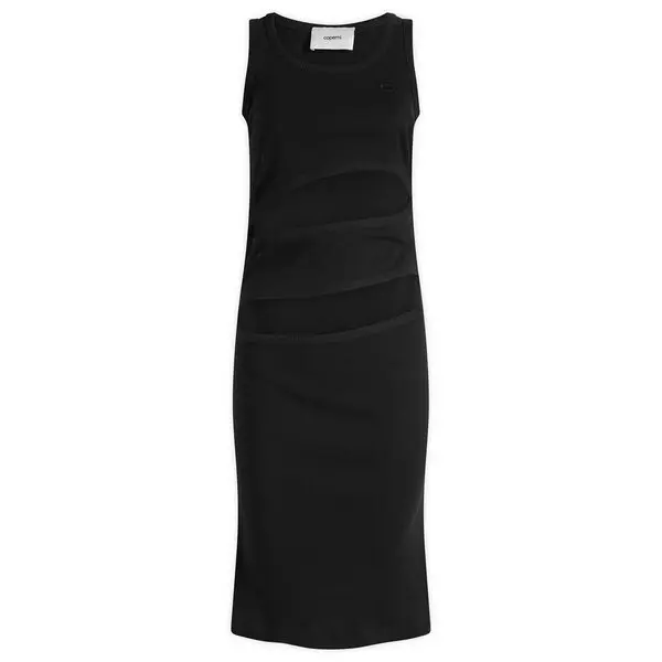 Coperni Spiral Tank Dress - Black
