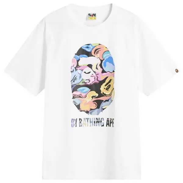 A BATHING APE Art Camo Bathing Ape T-shirt - White