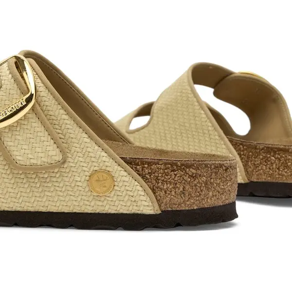 BIRKENSTOCK Arizona Big Buckle Tex Raffia Sandals