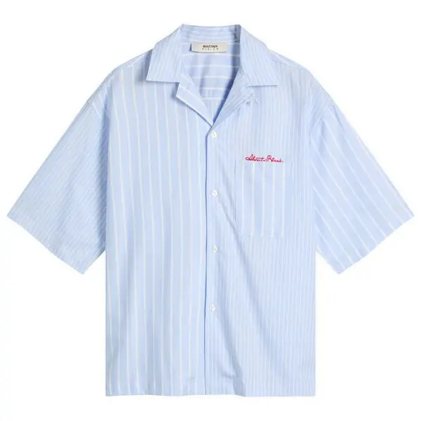 ABOUT:BLANK Patchwork Vacation Shirt - Blue/white