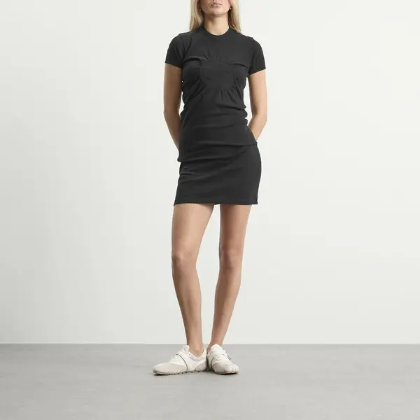 Coperni C-logo Gathered Mini Dress