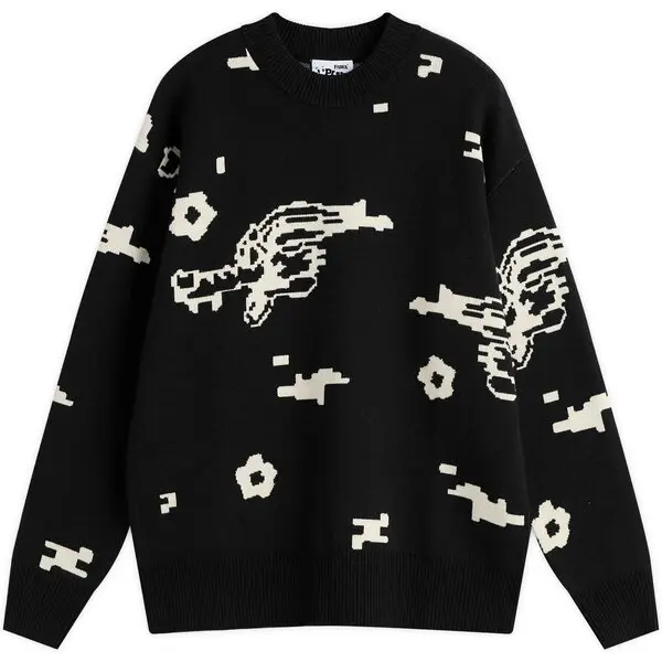 PAWA SPEED SPORTS Digi Doggo Knit Sweater - Black