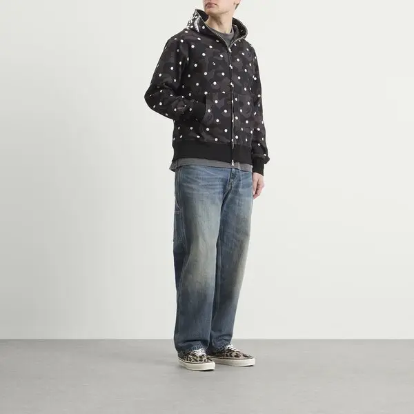 A BATHING APE Abc Dot Shark Zip Hoodie