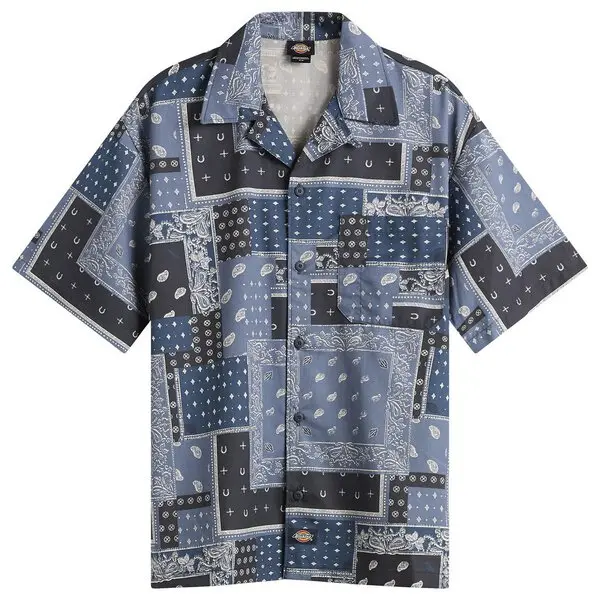 Dickies Glandorf Bandana Print Shirt - Dark Navy