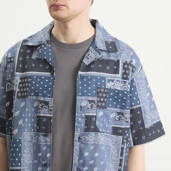 Dickies Glandorf Bandana Print Shirt - Dark Navy