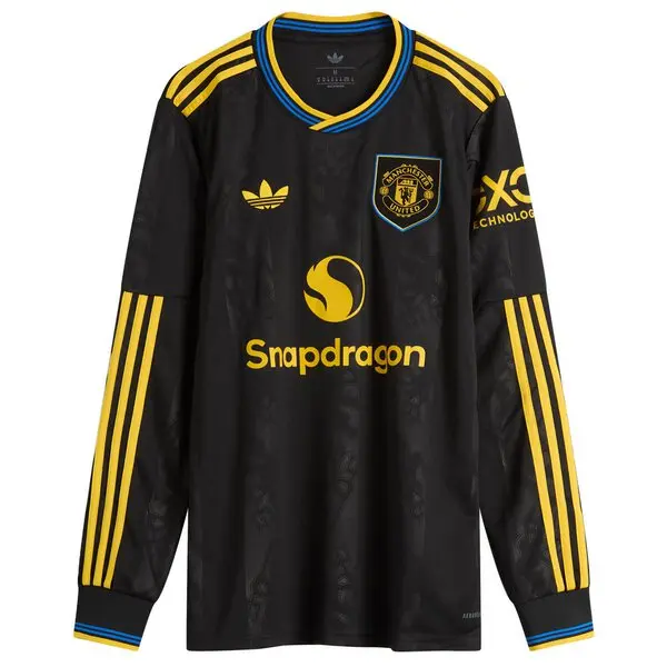Adidas Manchester United 25/26 3rd Jersey Longsleeve Top - Black