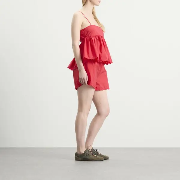 Cecilie Bahnsen Selena Top - Red