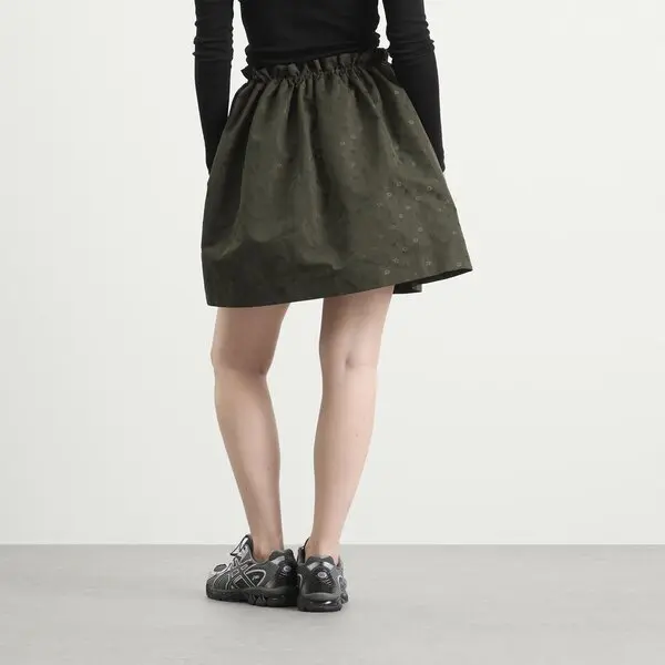 Cecilie Bahnsen Delina Floral Jacquard Skirt - Olive