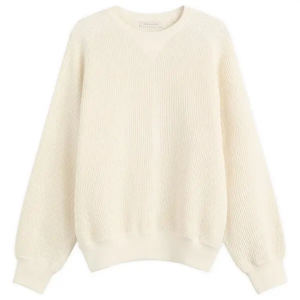 NOTHING WRITTEN Waffle Knit Pullover - Ivory