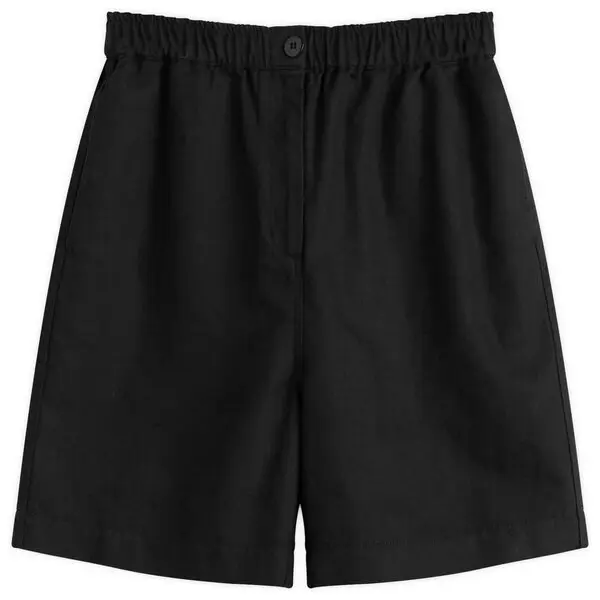 NOTHING WRITTEN Pale Linen Shorts - Black