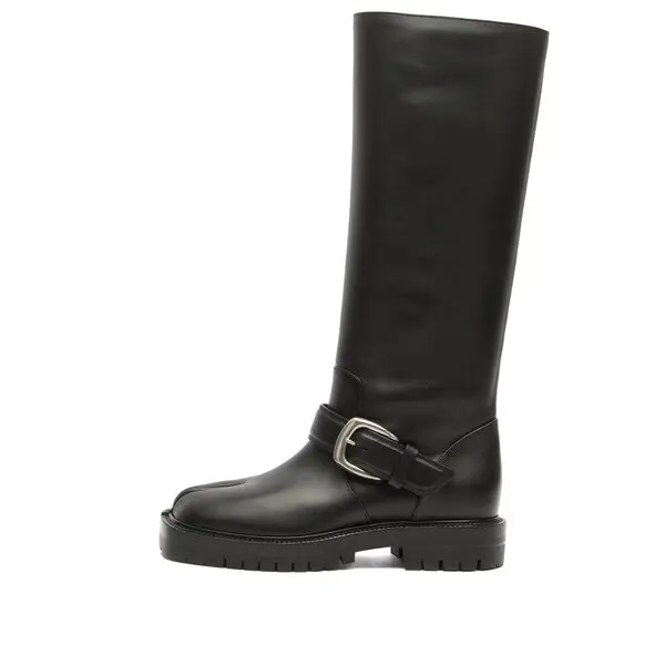 MAISON MARGIELA Tabi County Knee High Boots - Black
