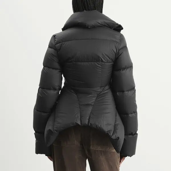 Rick Owens Naska Duvet High Neck Padded Jacket - Black