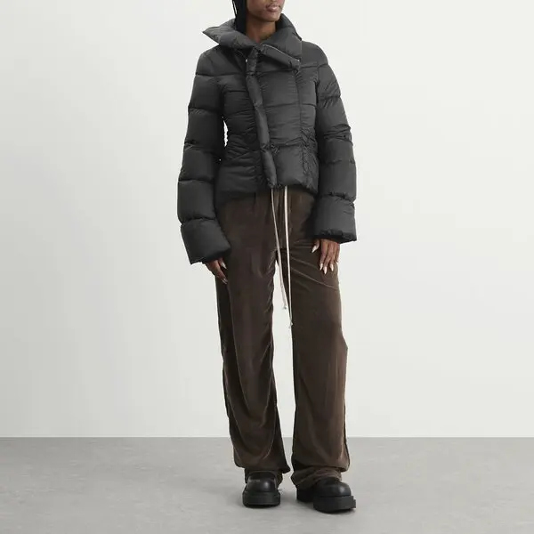 Rick Owens Naska Duvet High Neck Padded Jacket - Black