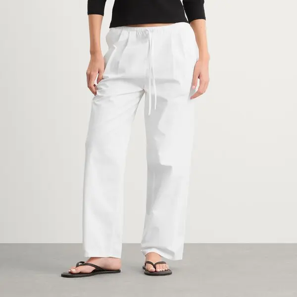 NOTHING WRITTEN Lazy Cotton Drawstring Pants
