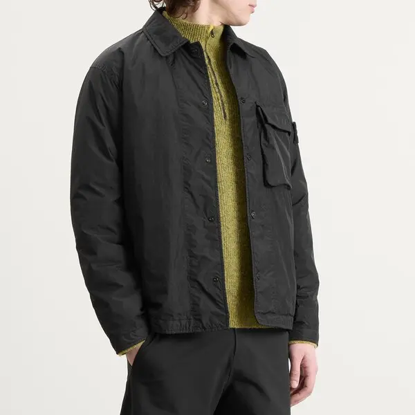 Stone Island Crinkle Reps Shirt Jacket - Black