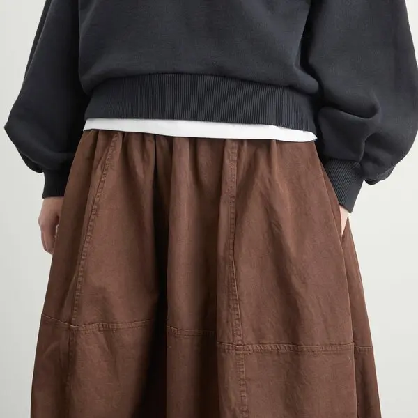 You Must Create Parachute Midi Skirt