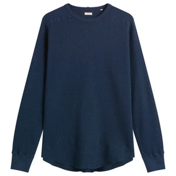 Nanamica Crew Neck Thermal Sweatshirt - Navy
