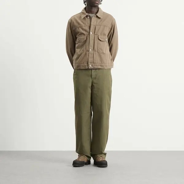 Norse Projects Kvitfjell Relaxed Cotton Twill Pants - Olive Night