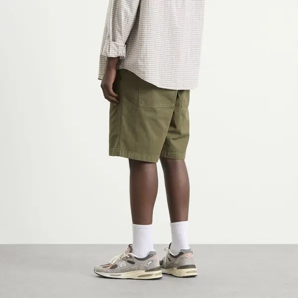 Norse Projects Relaxed Twill Shorts - Olive Night