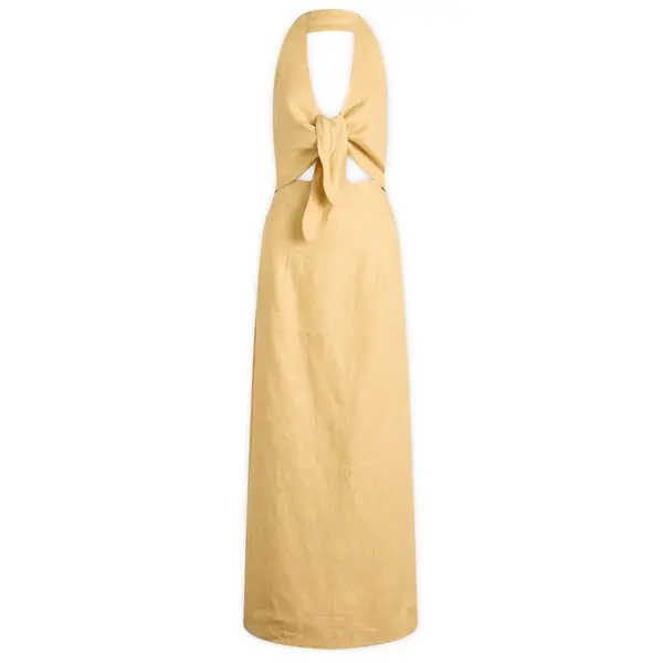 SIR. Carlotta Tie Midi Dress - Raffia