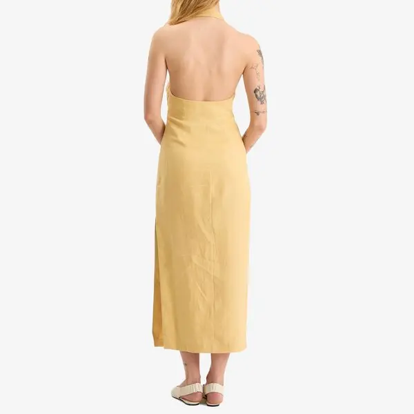 SIR. Carlotta Tie Midi Dress - Raffia