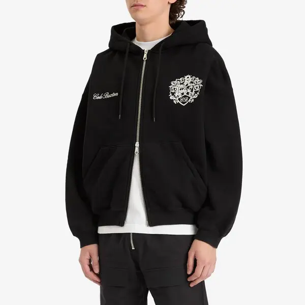 COLE BUXTON Collegiate Crest Zipped Hoodie