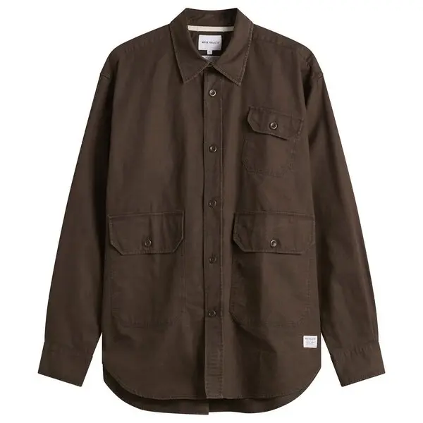 Norse Projects Espevik Oversized Utility Shirt - Shale