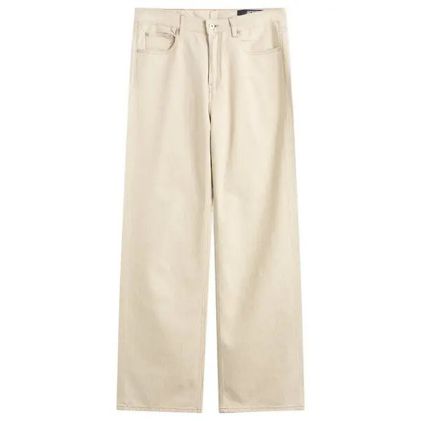 Jacquemus Cotton Hemp 5 Pocket Trousers - Light Beige