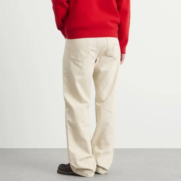 Jacquemus Cotton Hemp Straight Leg Trousers