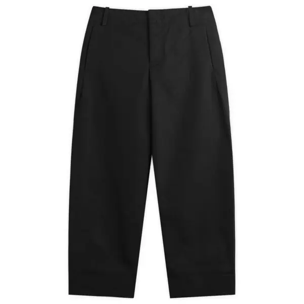 Jacquemus Marino Cotton Blend Trousers - Black