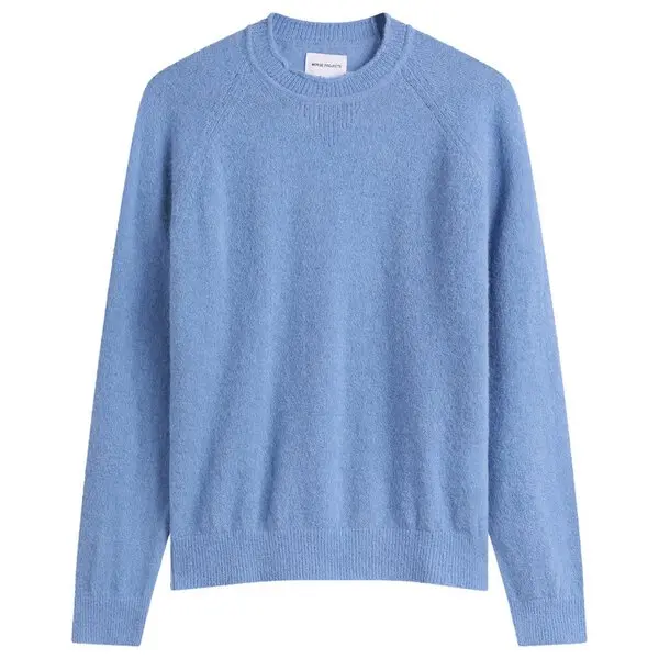 Norse Projects Skogafoss Baby Alpaca Jumper - Bel Air Blue
