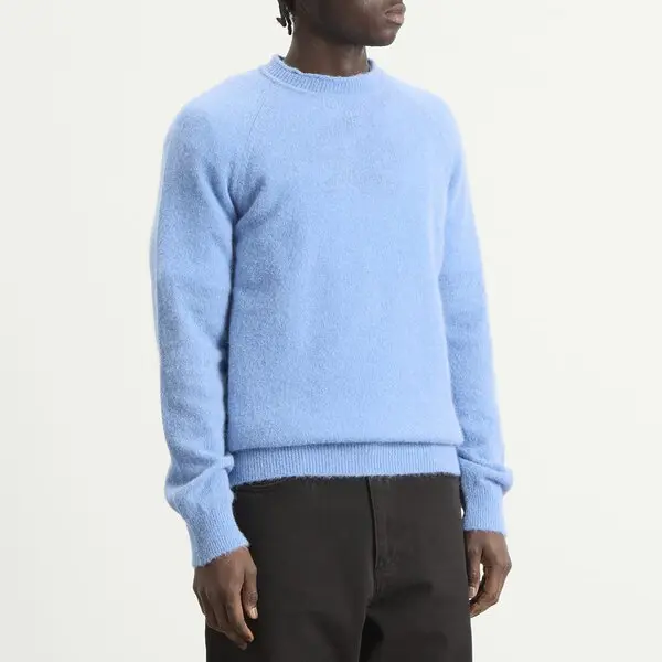 Norse Projects Skogafoss Baby Alpaca Jumper - Bel Air Blue