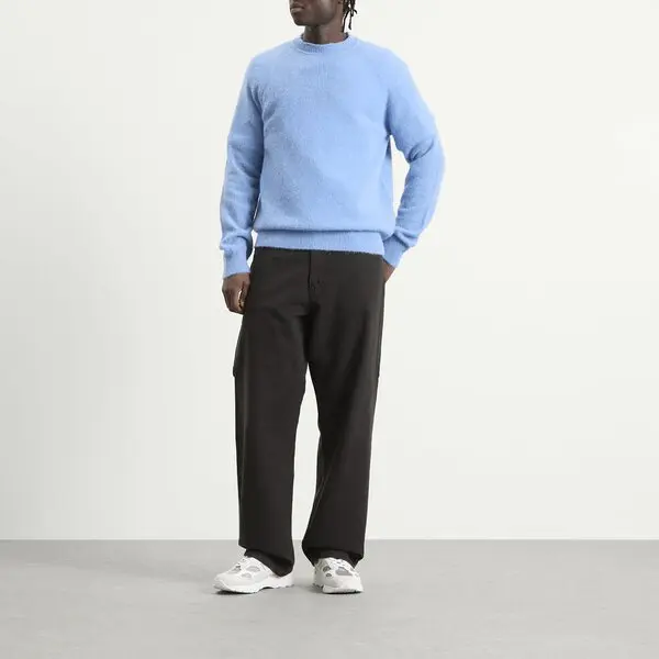 Norse Projects Skogafoss Baby Alpaca Jumper - Bel Air Blue