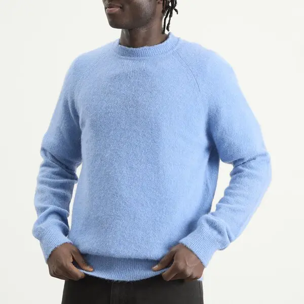 Norse Projects Skogafoss Baby Alpaca Jumper - Bel Air Blue