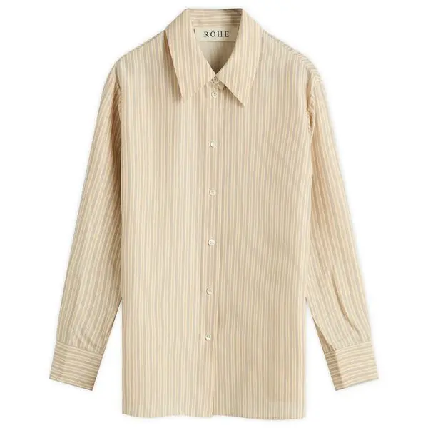 RÓHE Silk Striped Shirt - Classic Stripe