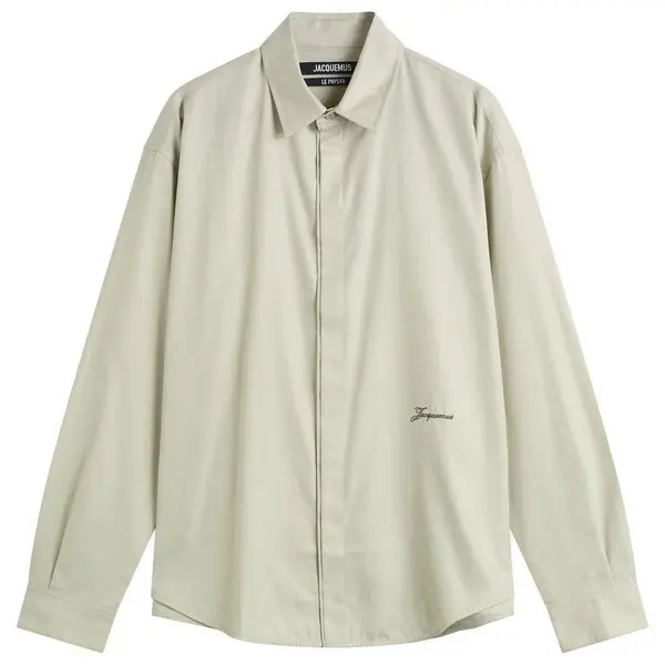 Jacquemus Signature Logo Shirt In | 100% Cotton | End Clothing