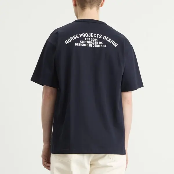 Norse Projects Snekkersten Back Arch Logo T-shirt